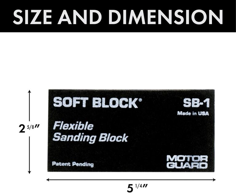 SB-1 Soft Block Sanding Block – Motor Guard