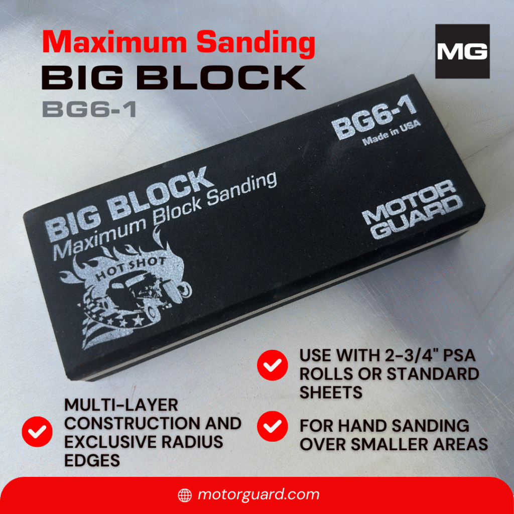 BG6-1 Big-Block 6-1/2″ Sanding Block – Motor Guard