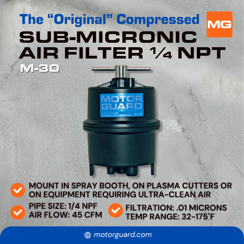 M-30 Submicronic Compressed Air Filter 1/4 NPT – Motor Guard