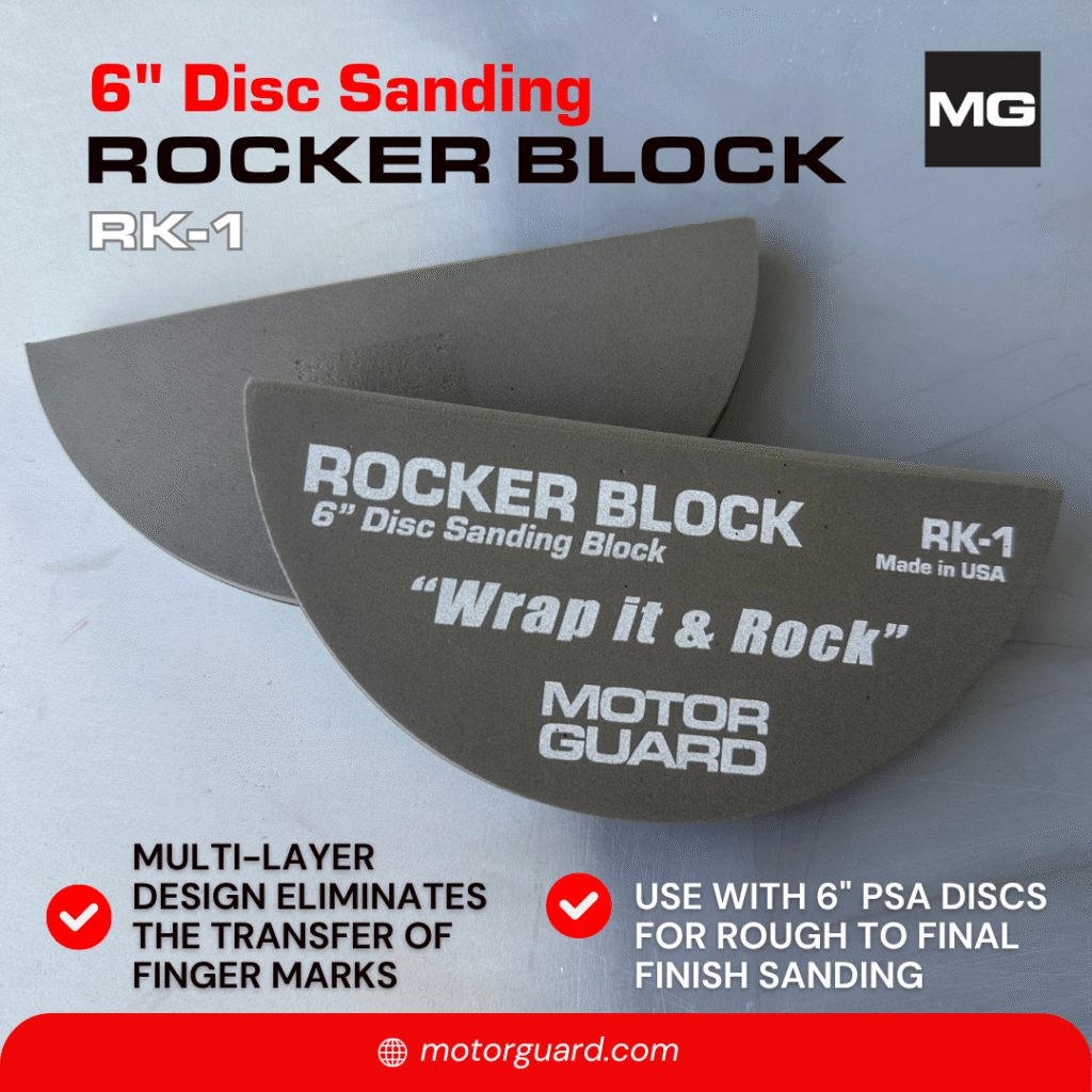 RK-1 Rocker Block 6″ Disc Sanding Block – Motor Guard