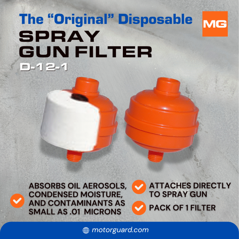 D-12-1 Disposable Spray Gun Filter – Motor Guard