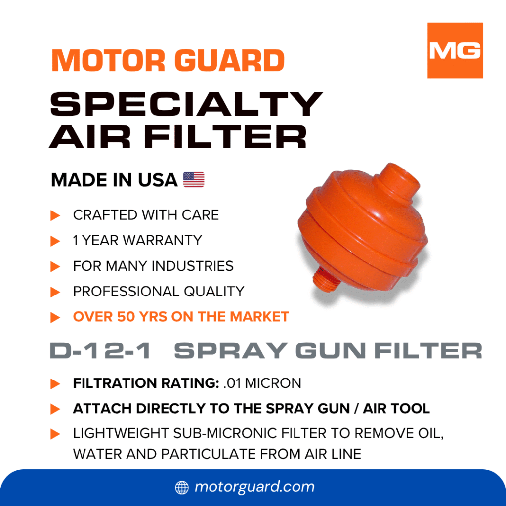 D-12-1 Disposable Spray Gun Filter – Motor Guard