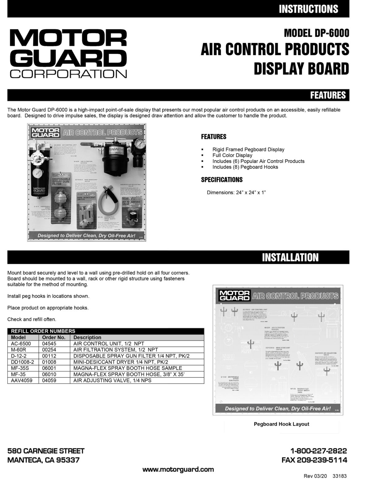DP-6000-Air-Control-Products-Display-Board – Motor Guard