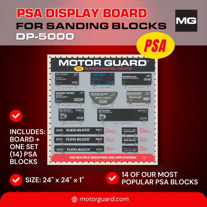 DP-5000 Sanding Block Display for PSA – Motor Guard