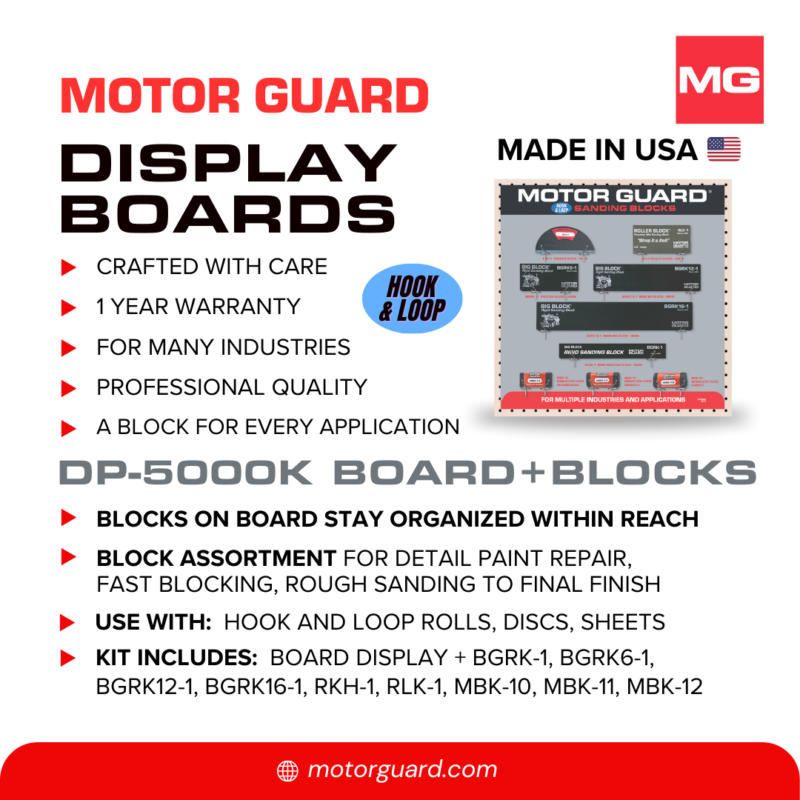 DP-5000KR Sanding Block Refill Kit for Hook & Loop – Motor Guard